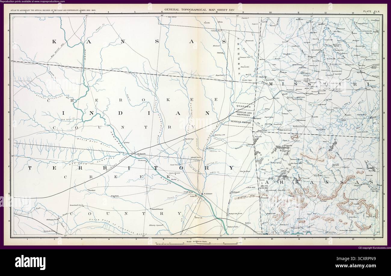 Map of the union territory civil war hi-res stock photography and ...