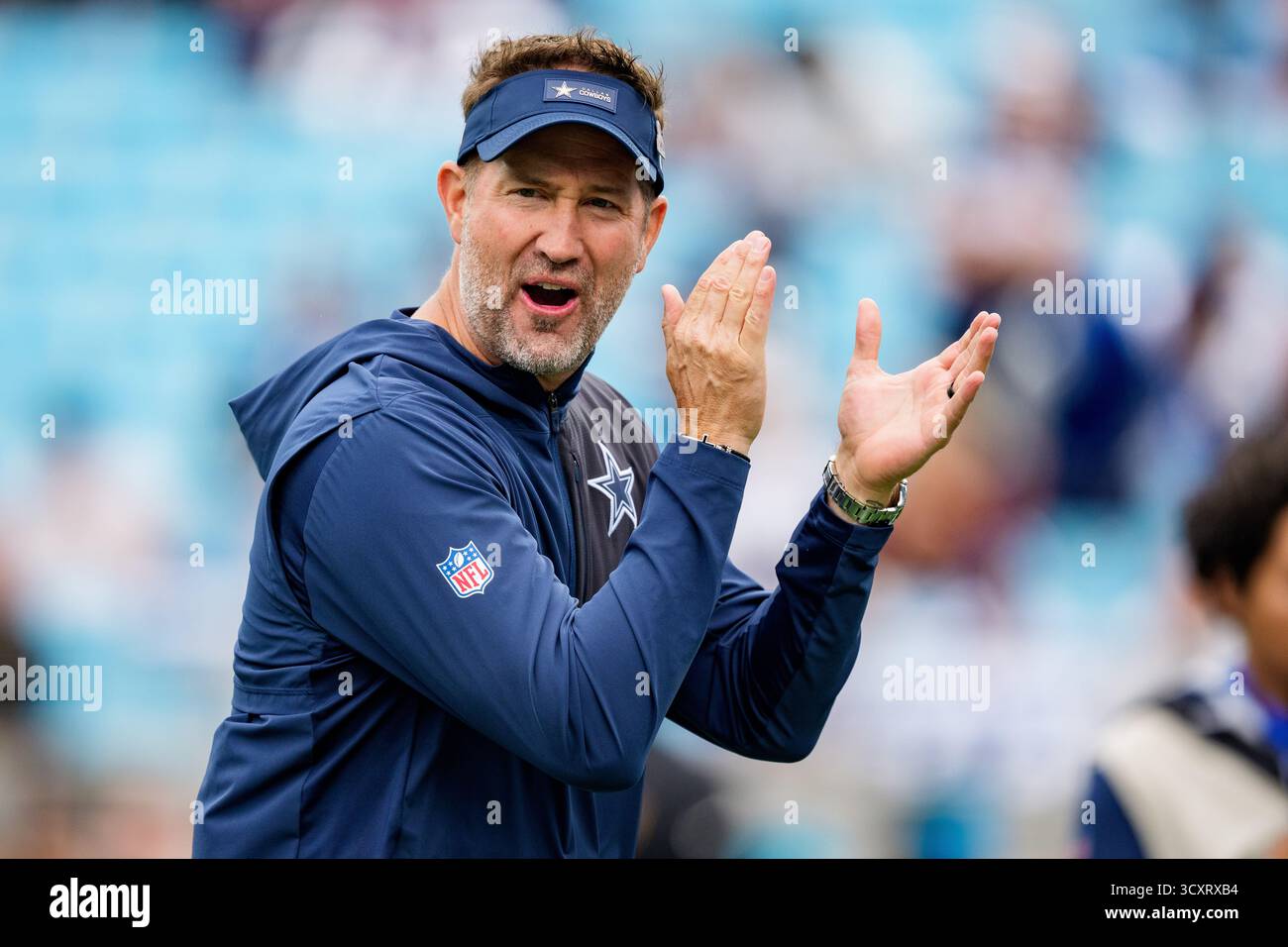 Dallas Cowboys head coach Brian Schottenheimer looks on before an NFL ...