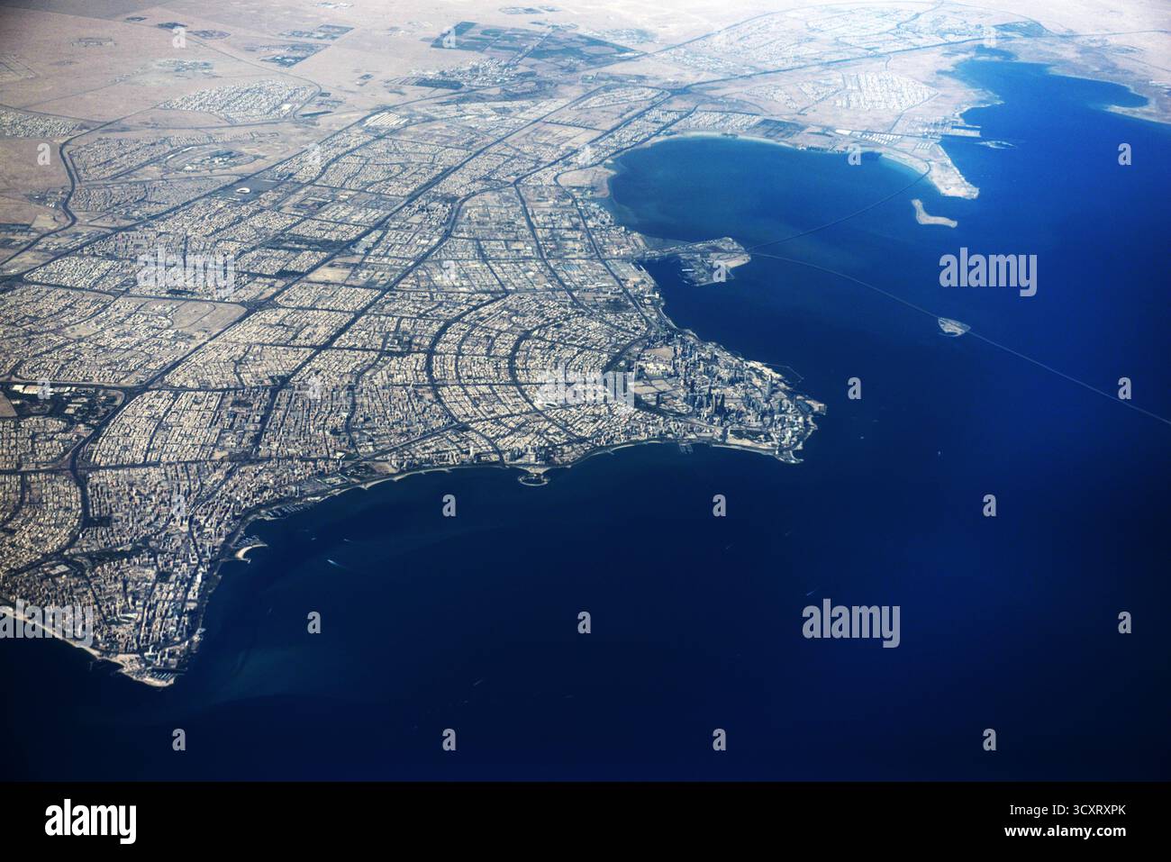 Aerial view of Kuwait City, Kuwait Stock Photo - Alamy