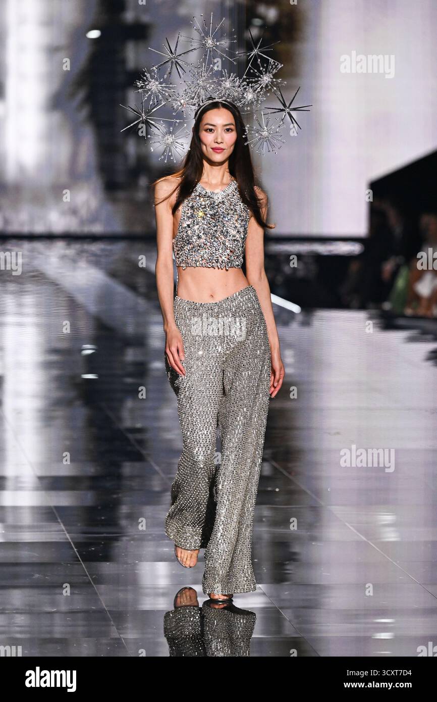 Liu Wen walks the runway during the Victoria's Secret Fashion Show on ...