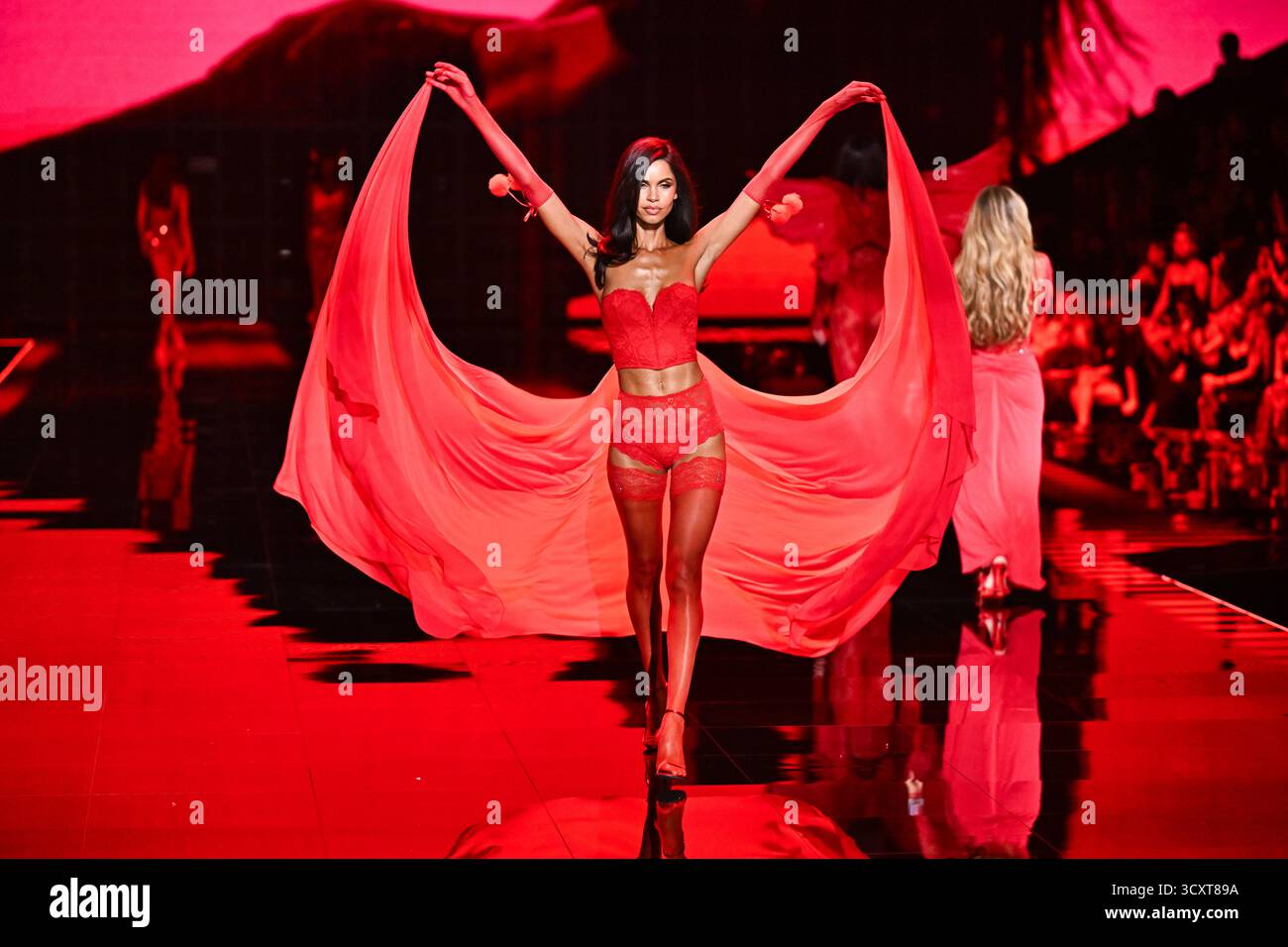 Daiane Sodre walks the runway during the Victoria's Secret Fashion Show ...