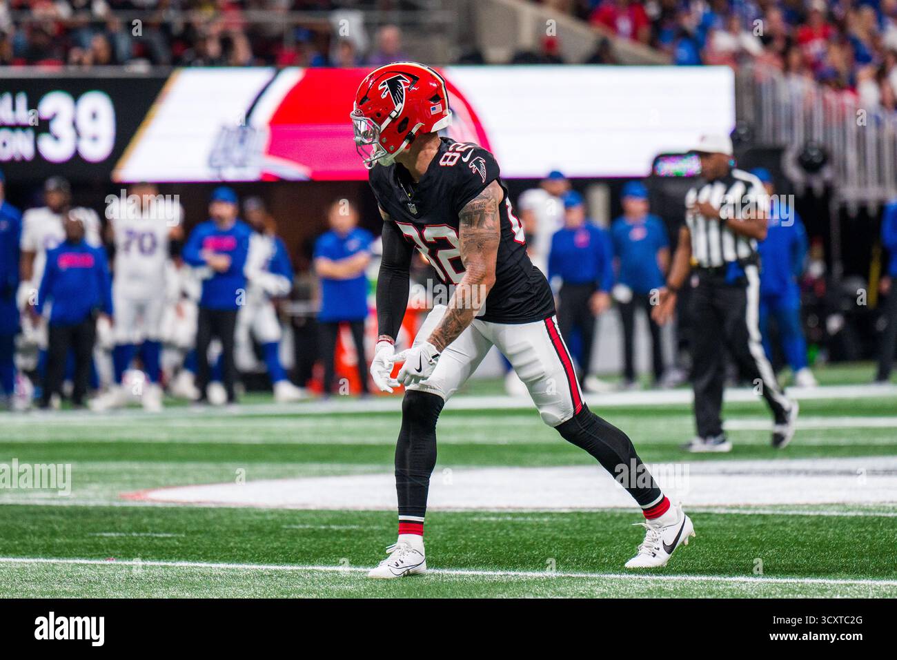 Atlanta Falcons wide receiver Casey Washington (82) lines up during the ...