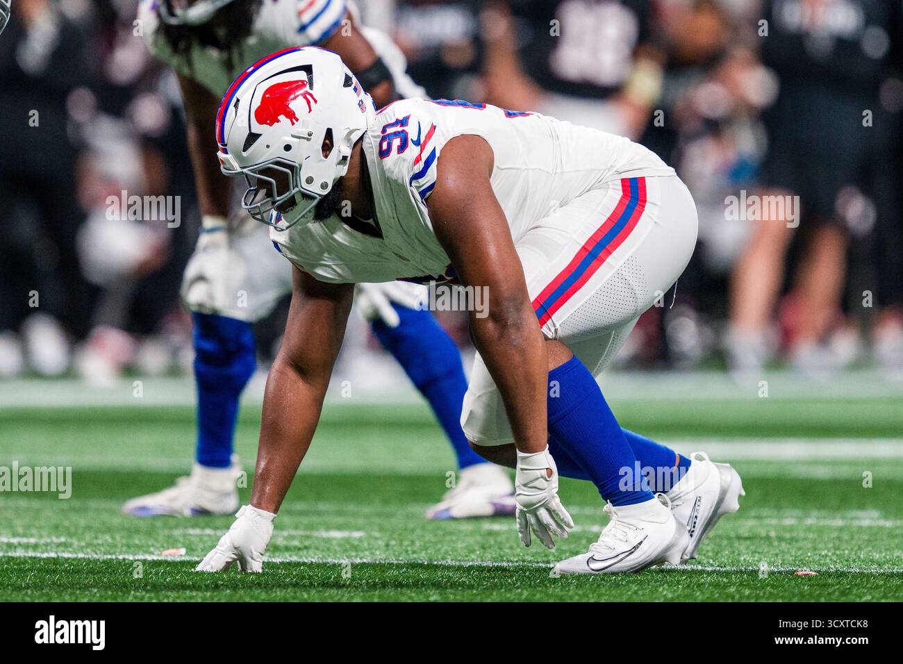 Buffalo Bills defensive tackle Ed Oliver (91) lines up during the ...