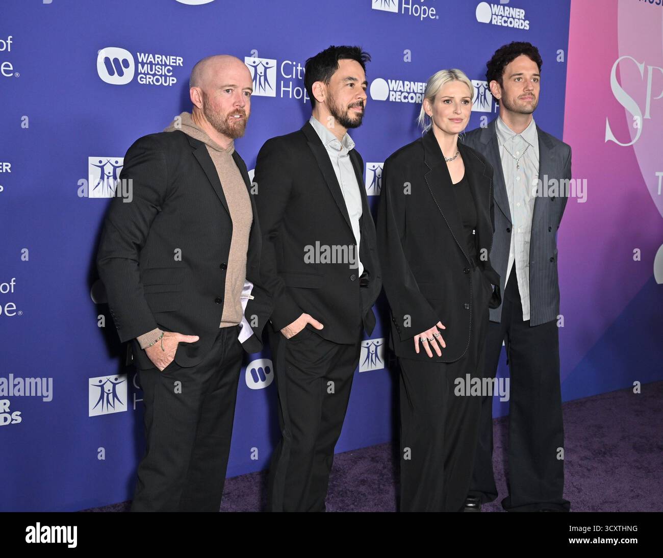 Dave Farrell, Mike Shinoda, Emily Armstrong, Colin Brittain at arrivals ...