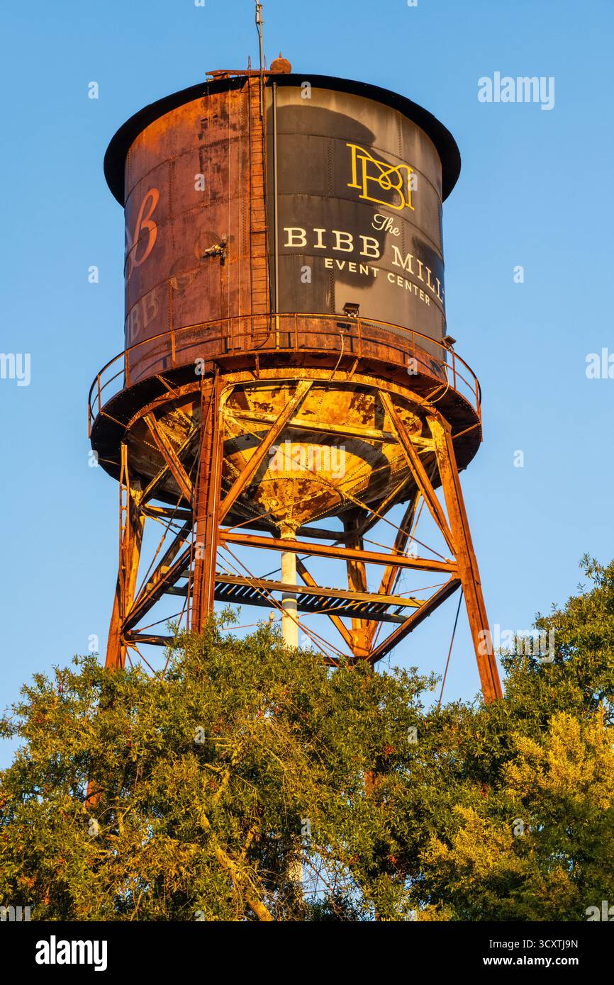 Bibb mill event center water tower hi-res stock photography and images ...