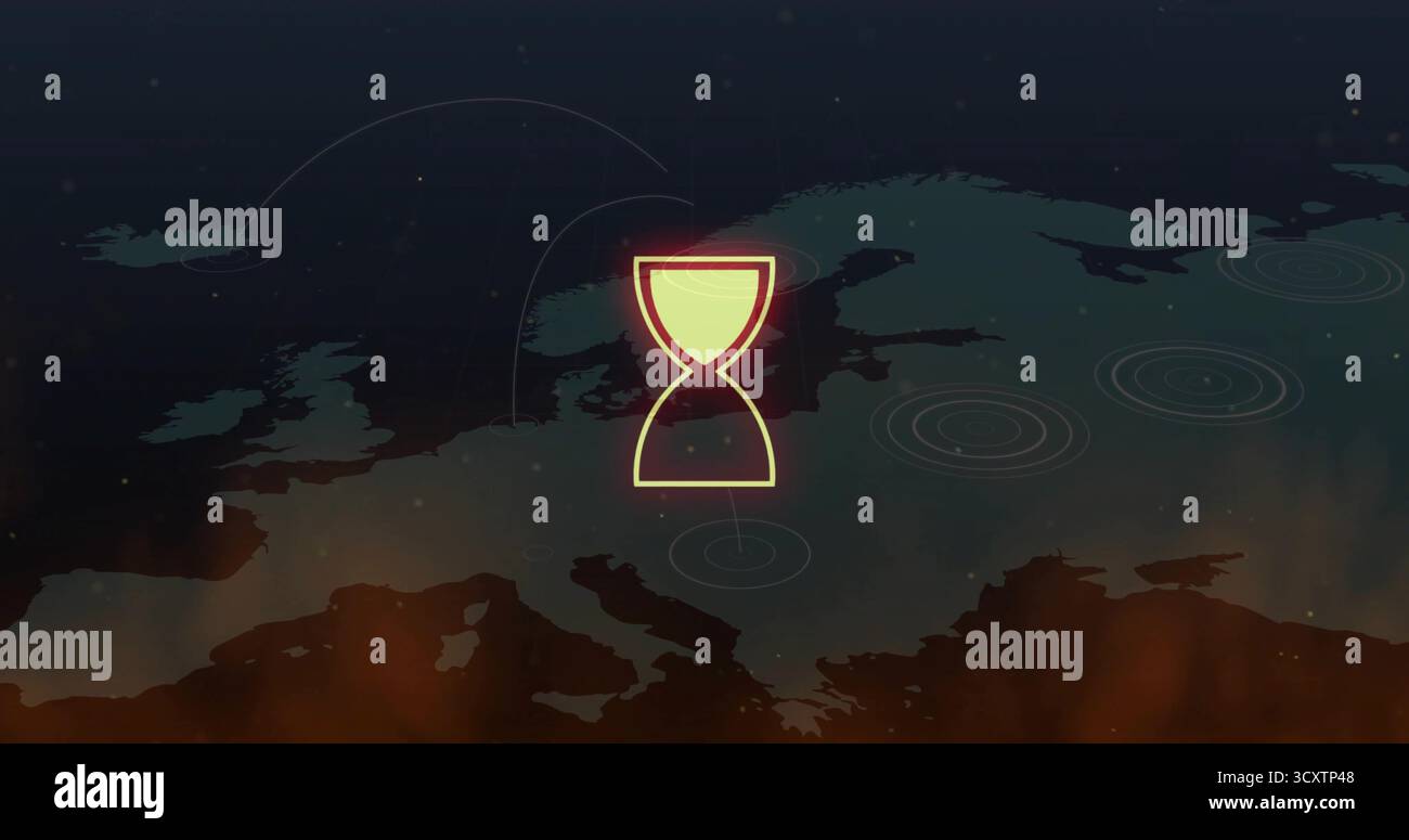 Displaying stylized europe map hi-res stock photography and images - Alamy