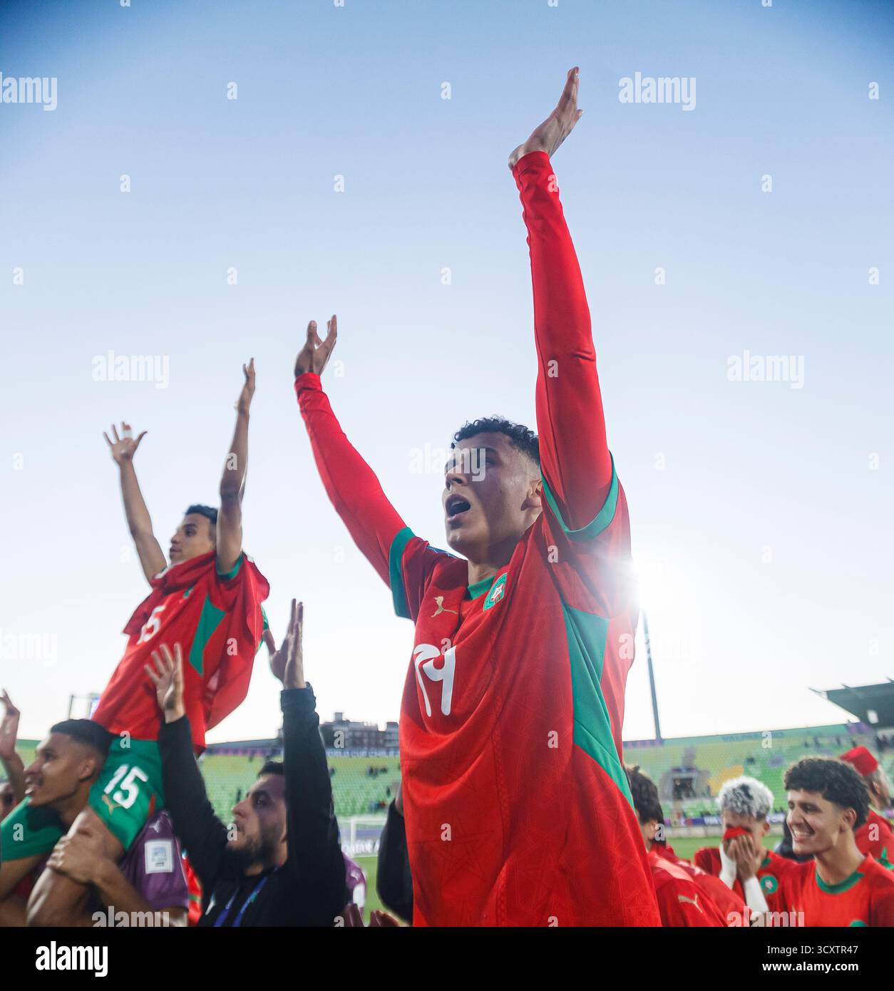 Valparaiso, Chile - October 15: Mohamed Hamony of Morocco celebrates ...