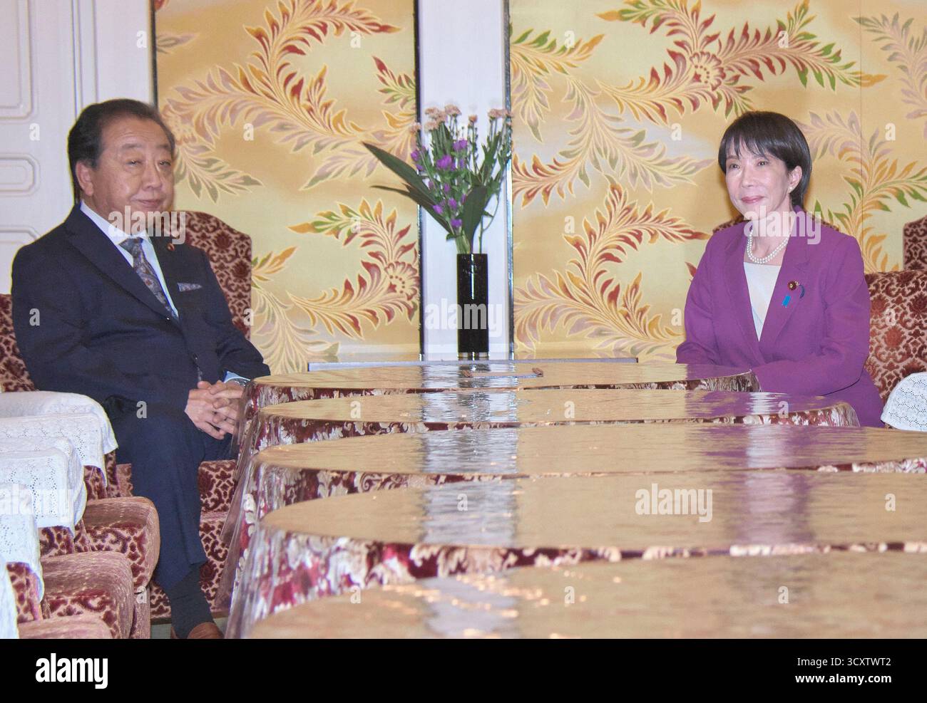 President of Liberal Democratic Party (LDP) Sanae Takaichi holds a ...