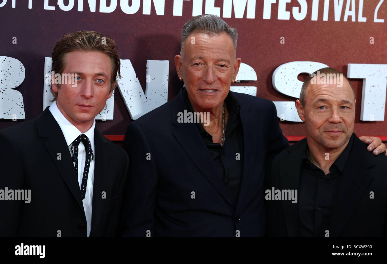 London, UK, 15th October, 2025, Jeremy Allen White, Bruce Springsteen ...