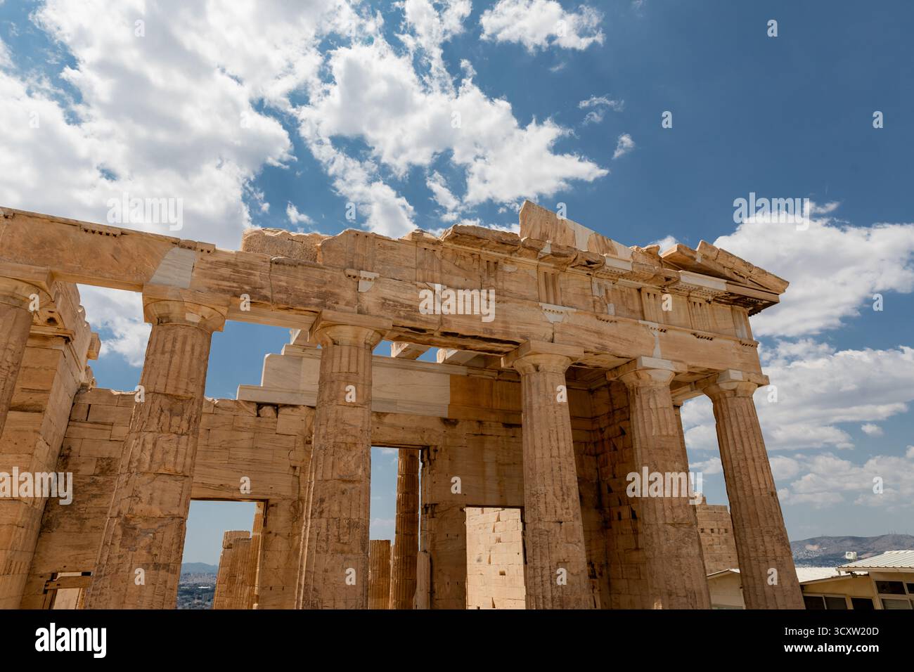A close up look into the Acropolis of Athens Stock Photo - Alamy