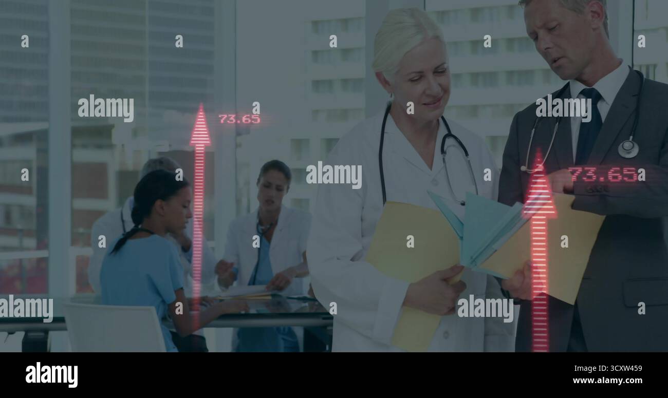 Teamwork digital file folders hi-res stock photography and images - Alamy