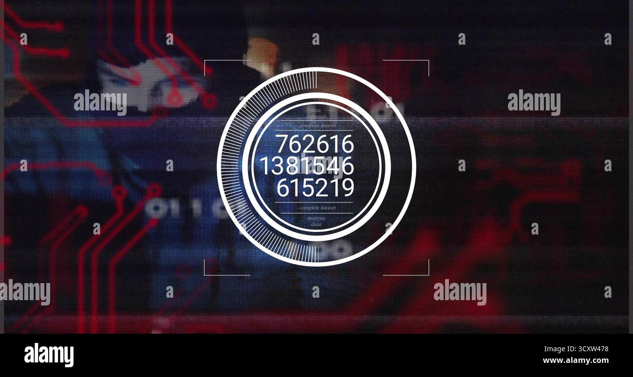 Cybersecurity hud interface data breach hi-res stock photography and ...