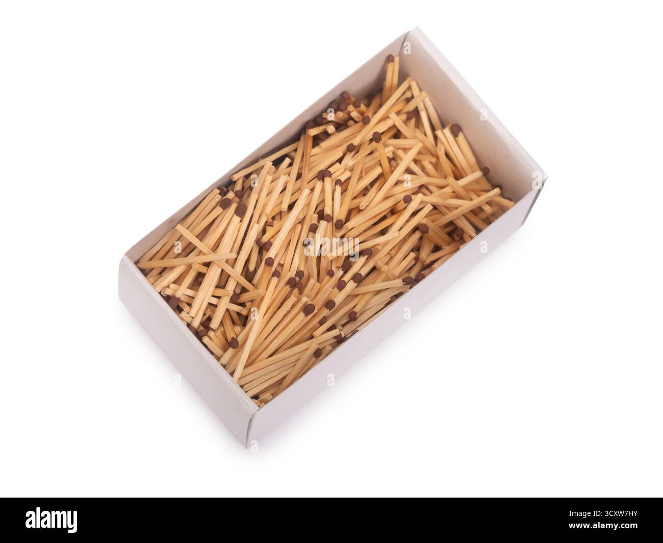 Big open box with matches isolated over white Stock Photo - Alamy