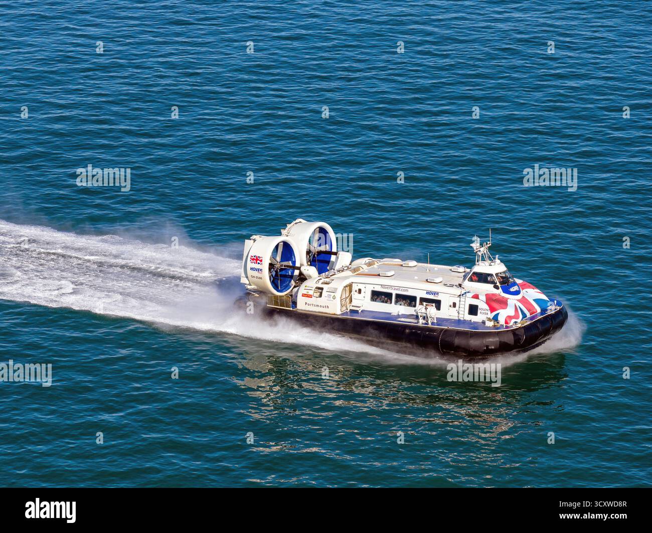 The 12000TD hovercraft Solent Flyer, operated by Hovertravel between ...