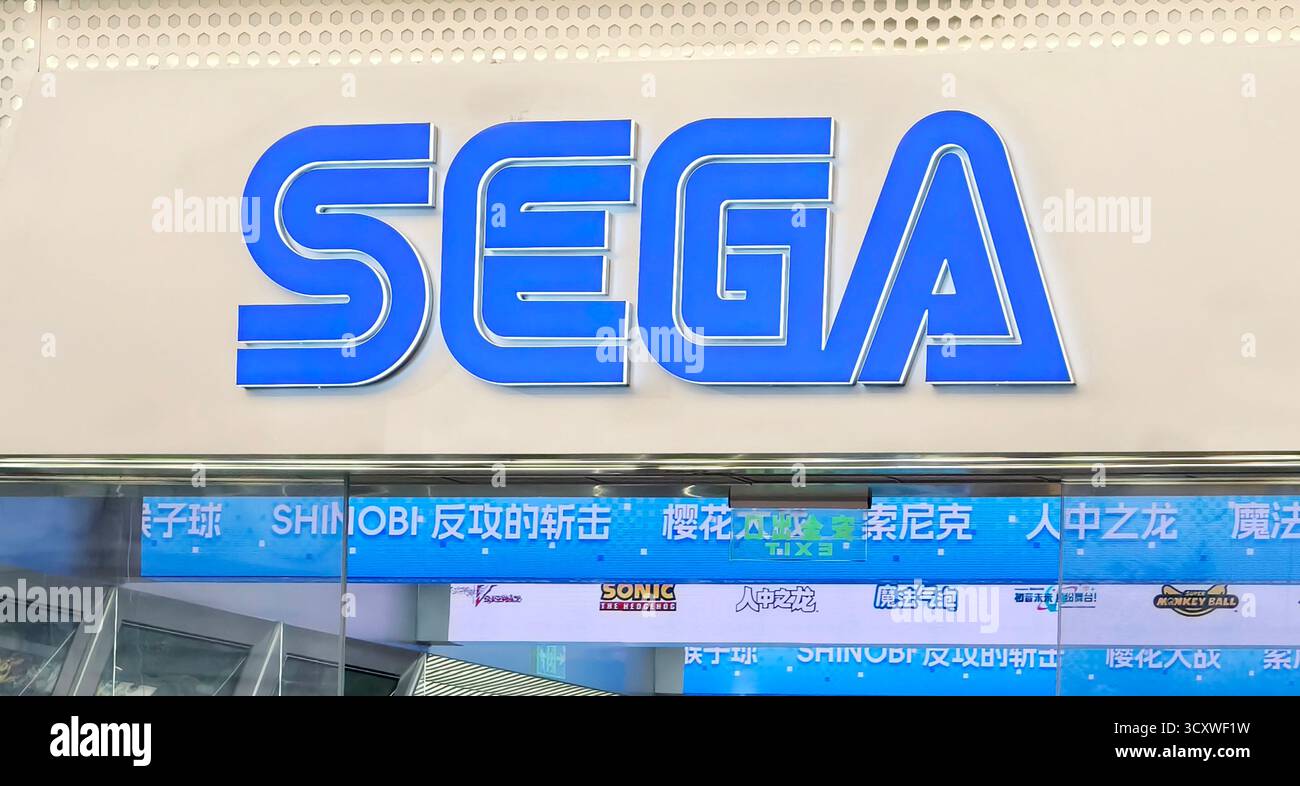SHANGHAI, CHINA - OCTOBER 14, 2025 - SEGA Games' world's first ...
