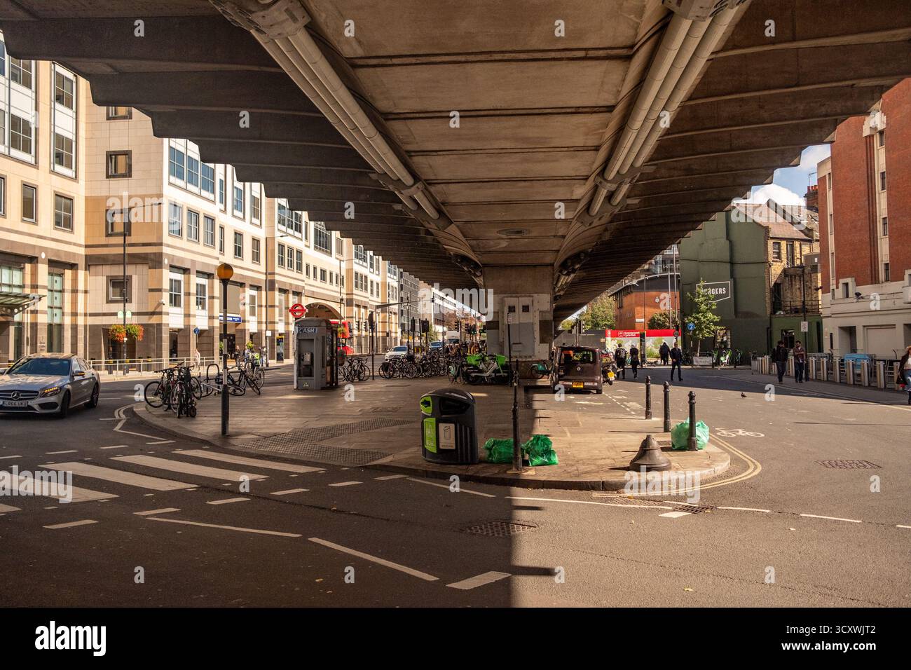 LONDON- SEPTEMBER 15, 2025: View from under the Hammersmith Flyover ...
