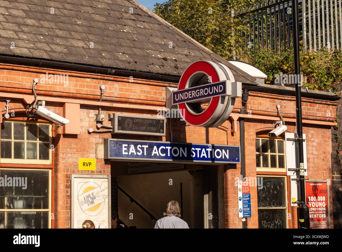 LONDON- SEPTEMBER 30, 2025: East Acton Station, a Central Line London ...