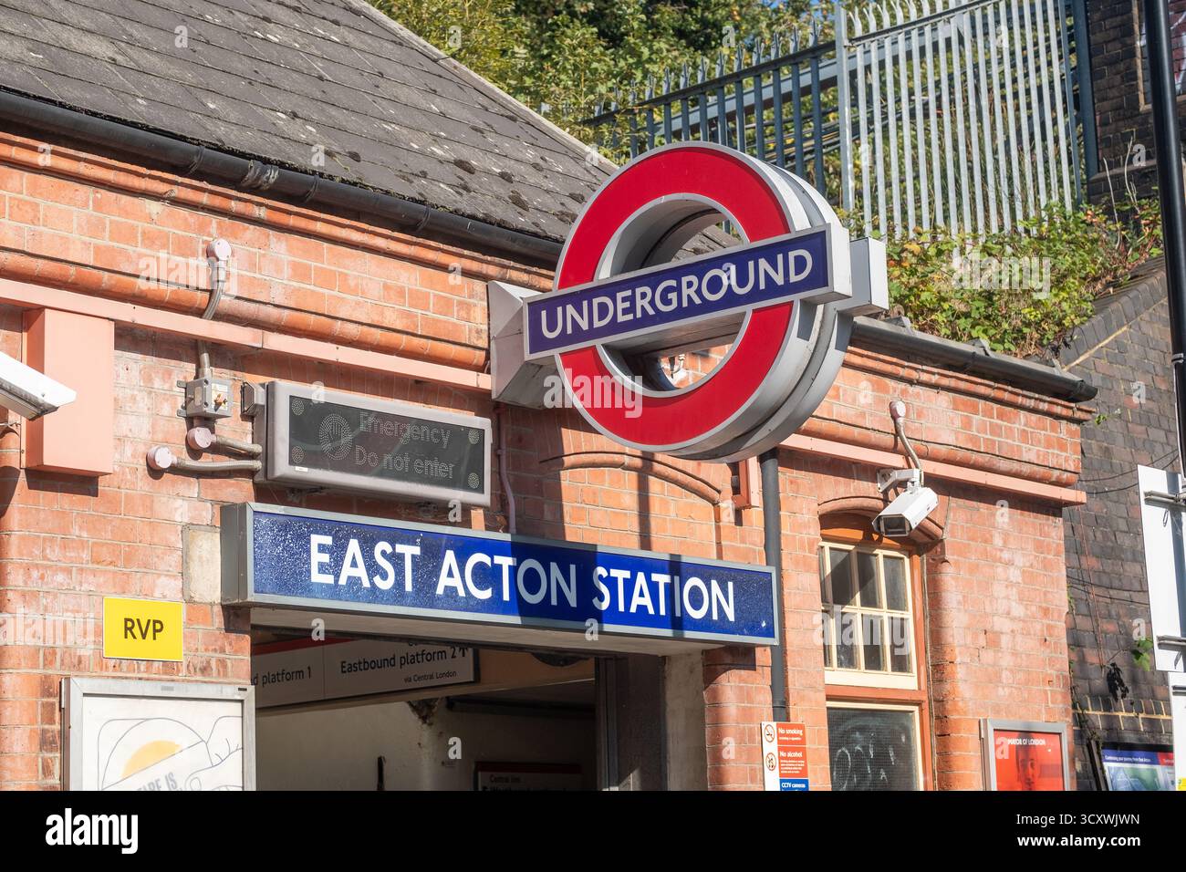 LONDON- SEPTEMBER 30, 2025: East Acton Station, a Central Line London ...