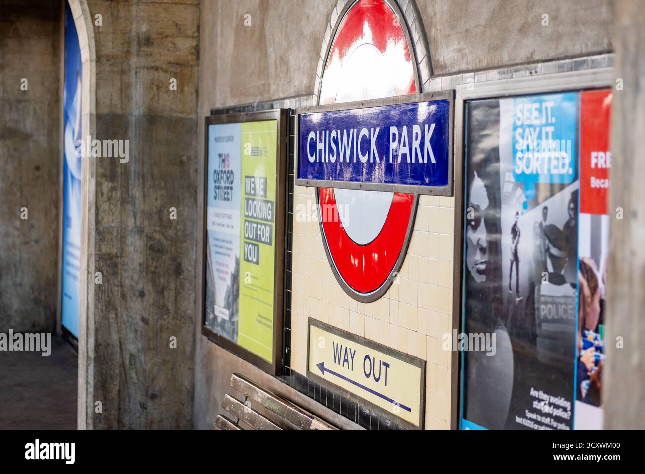 LONDON- SEPTEMBER 24, 2025: Chiswick Park Underground Station at ...