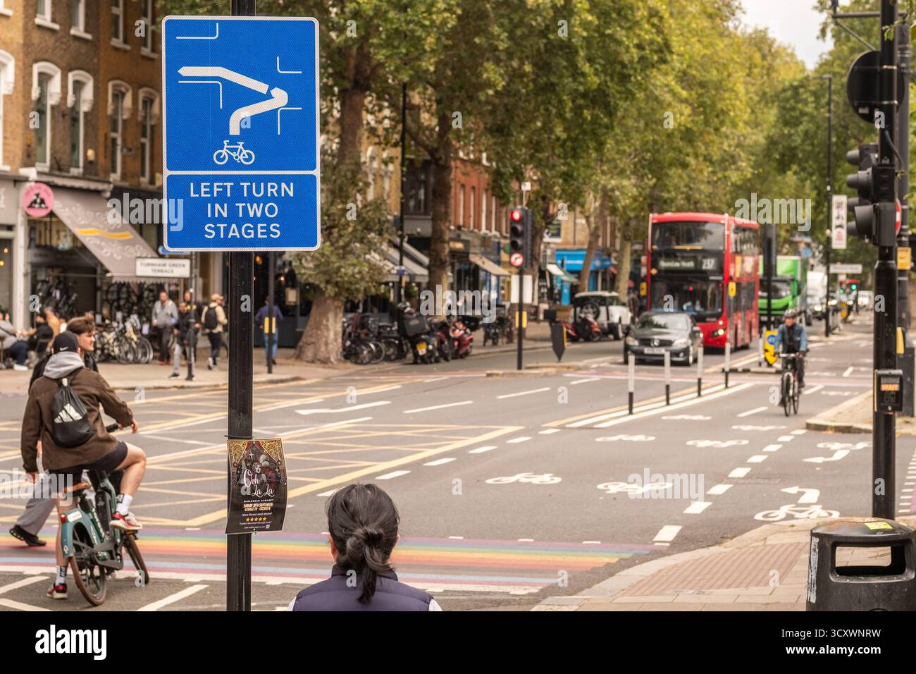 LONDON- SEPTEMBER 26, 2025|: Chiswick High Road cycle lane known as ...