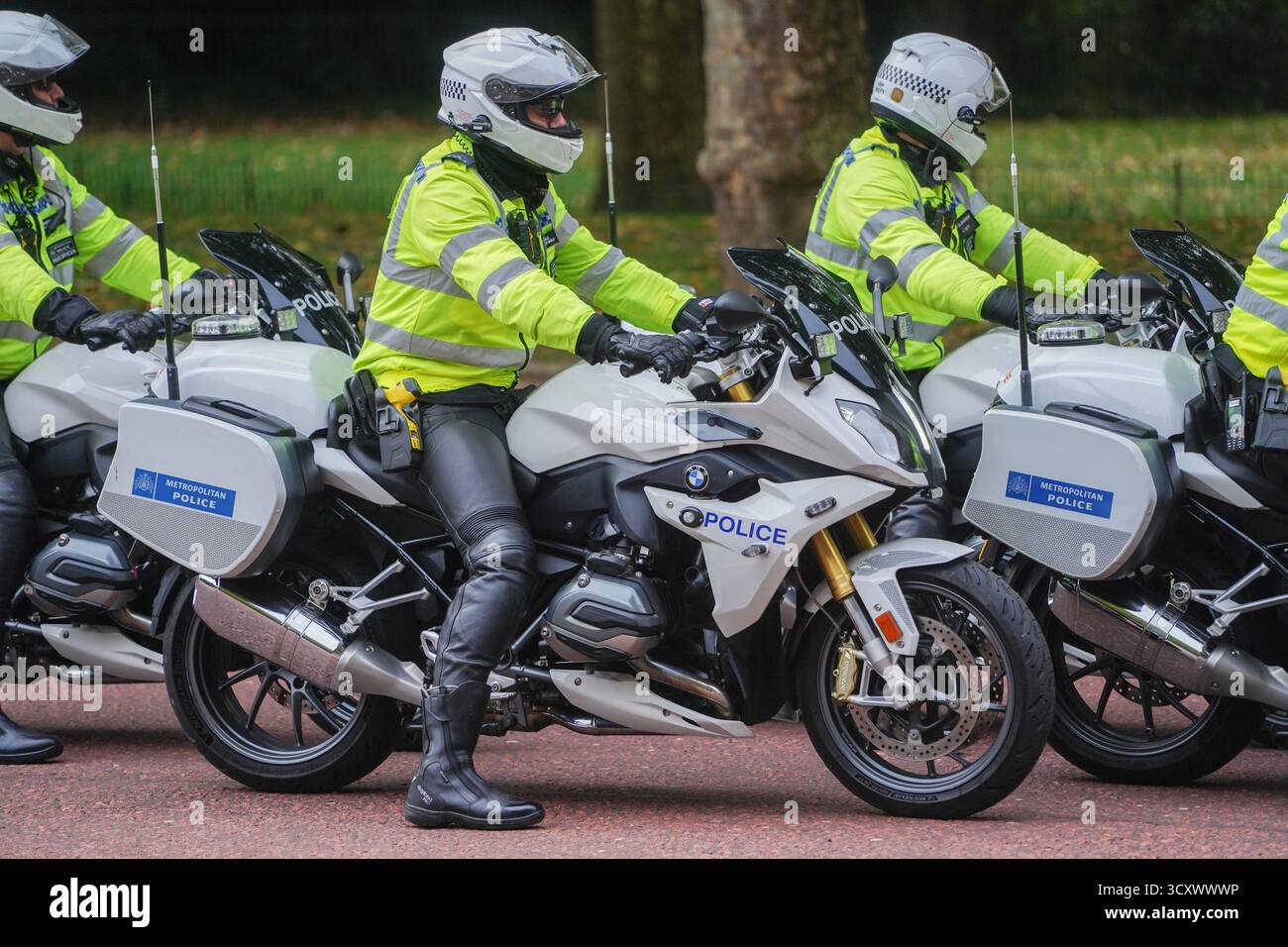 Metropolitan Police Motorcycle Outriders, London, UK Stock Photo - Alamy