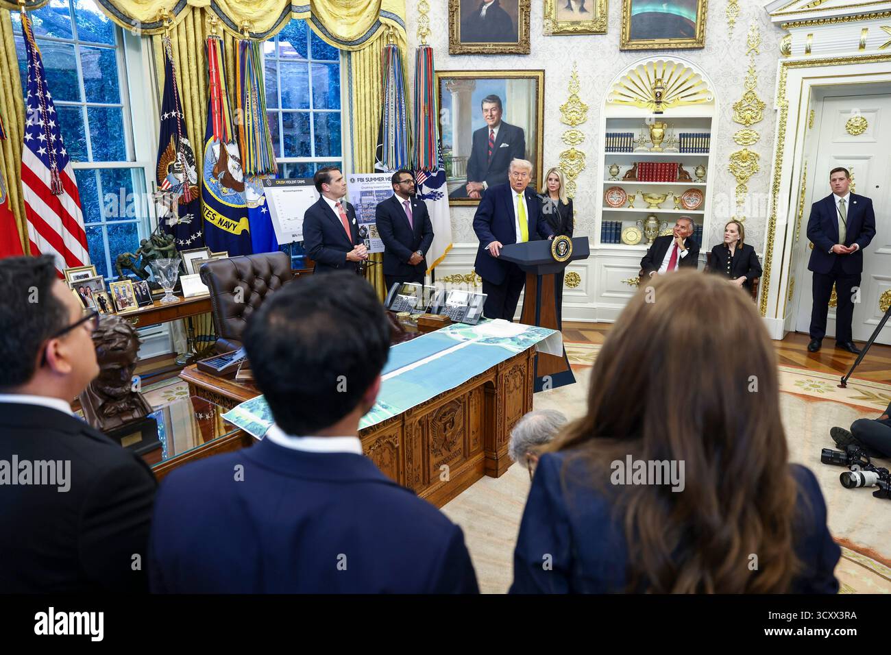 From left to right: United States Deputy Attorney General Todd Blanche ...