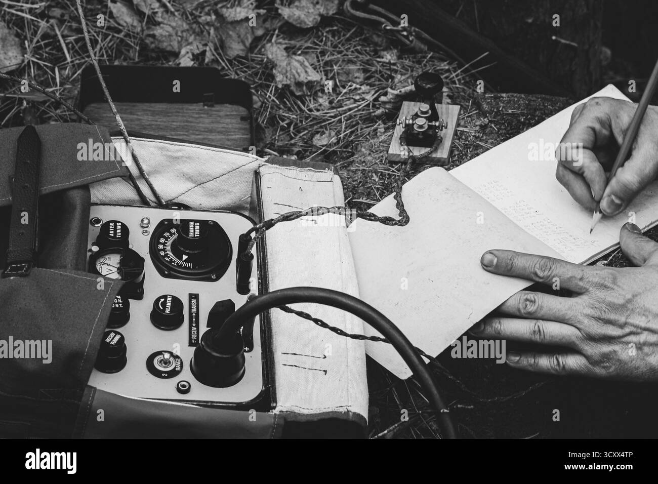 World war ii radio receiver Black and White Stock Photos & Images - Alamy