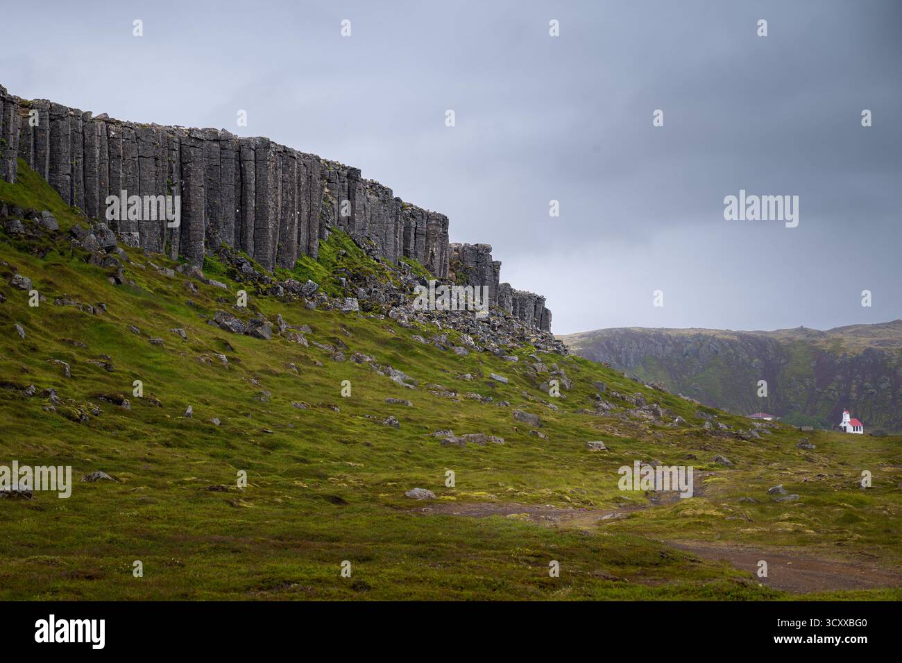 Towering basalt column cliffs hi-res stock photography and images - Alamy