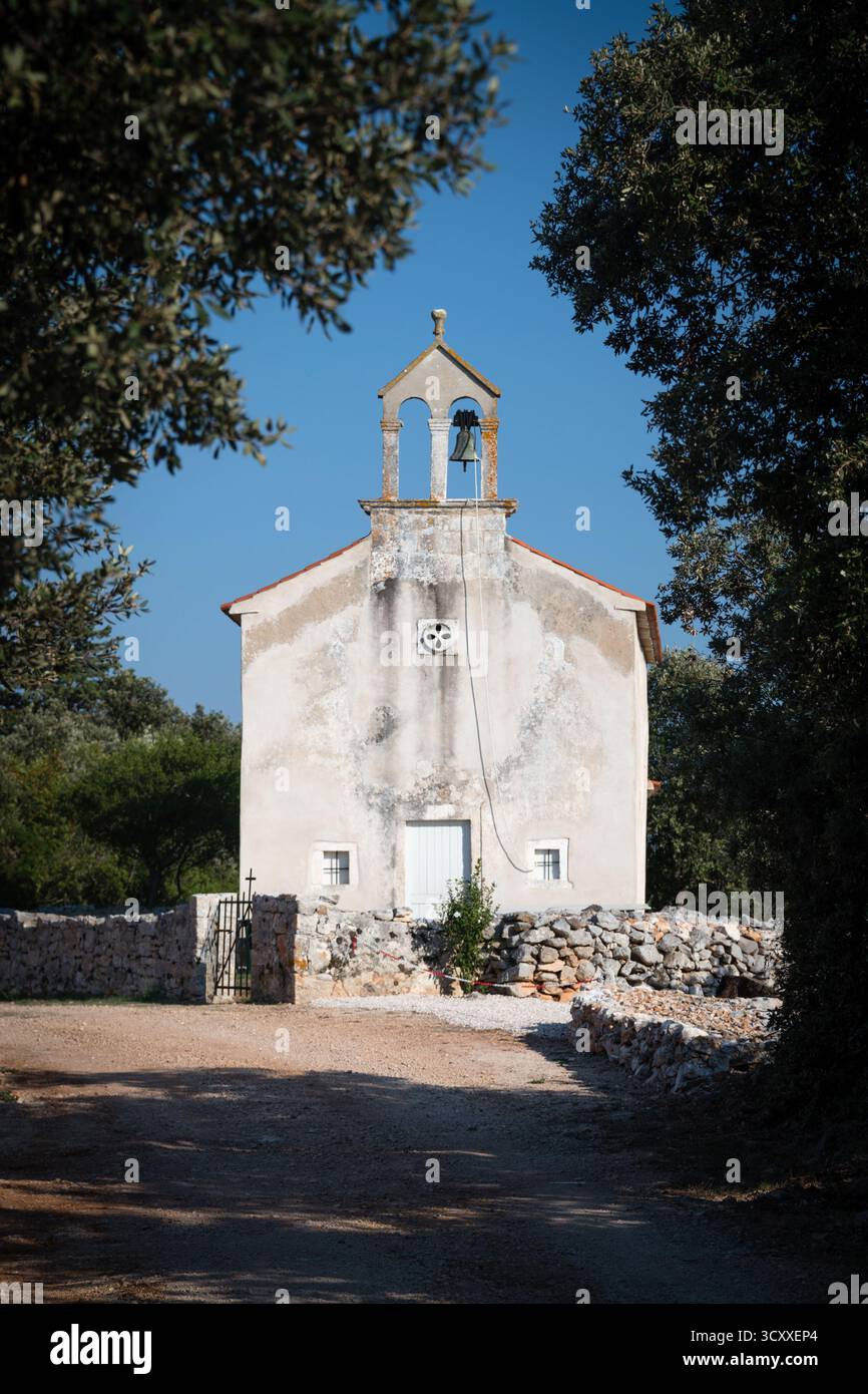 Church of St. Hippolytus and St. Cassian, Ugljan island, Croatia Stock ...