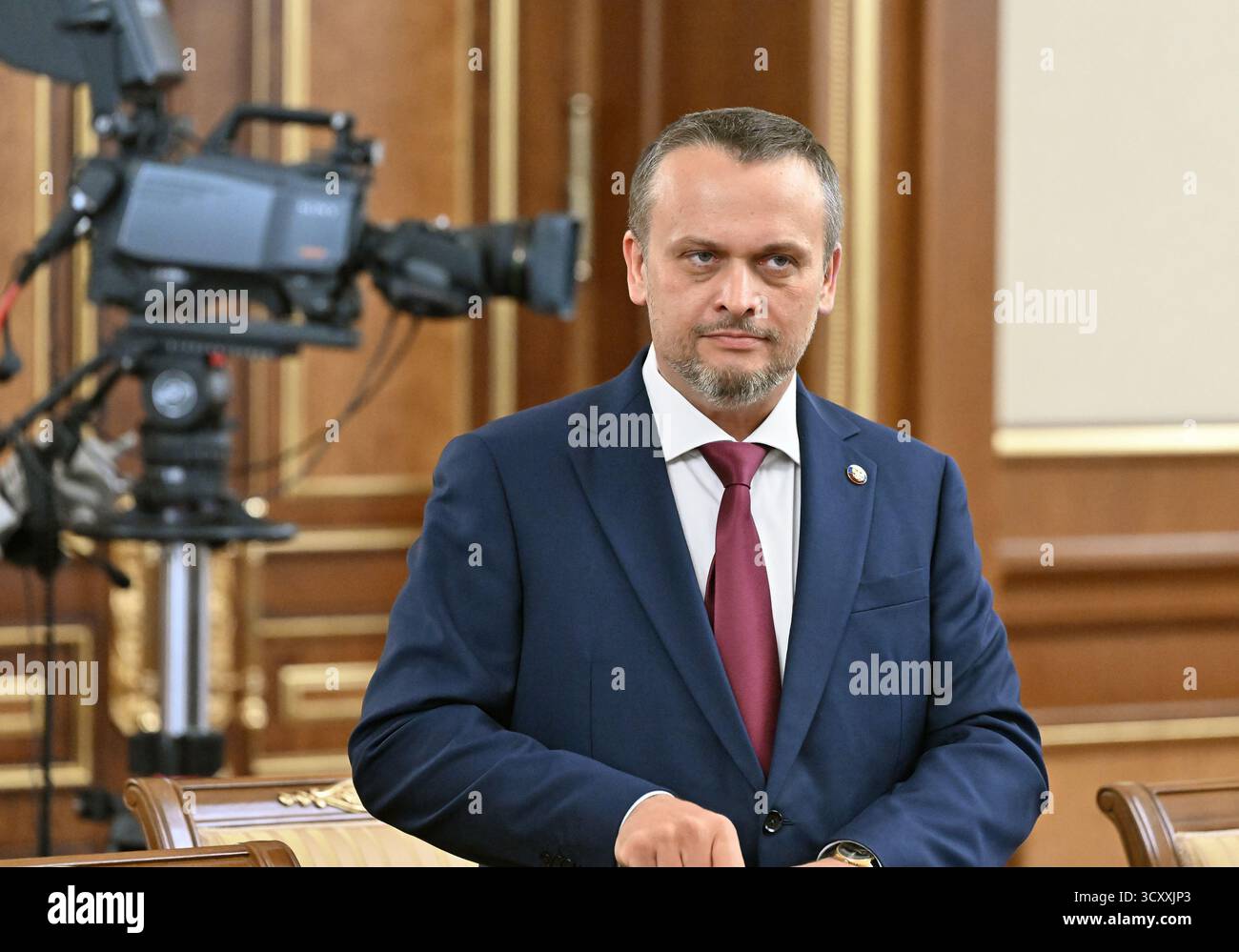 Russian Transport Minister Andrei Nikitin before the meeting. Credit ...