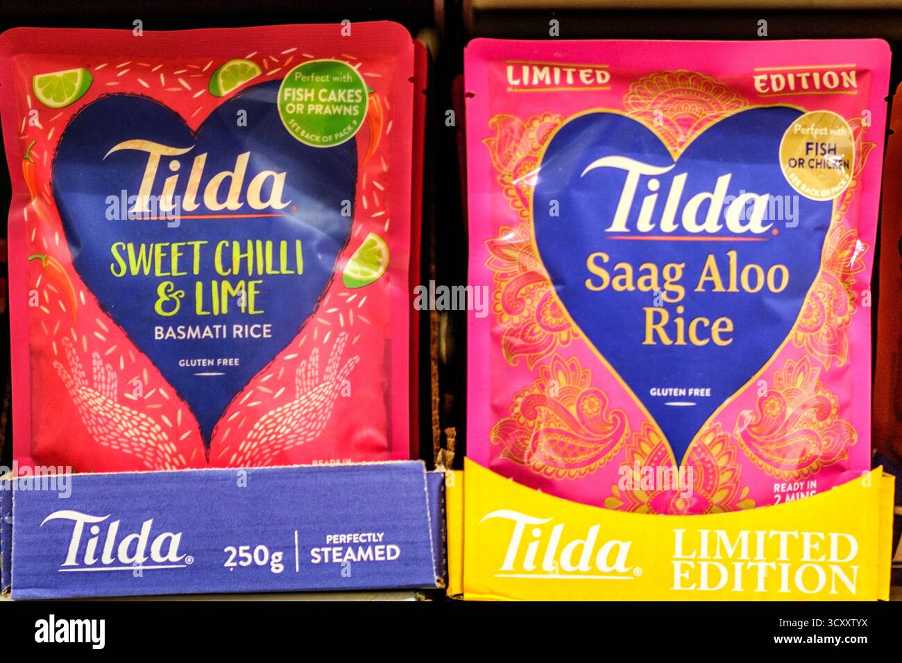 Row of rice pack hi-res stock photography and images - Alamy