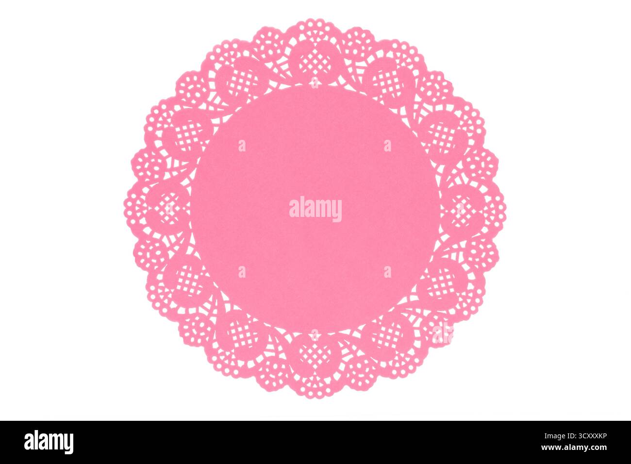 Doily white background Cut Out Stock Images & Pictures - Alamy