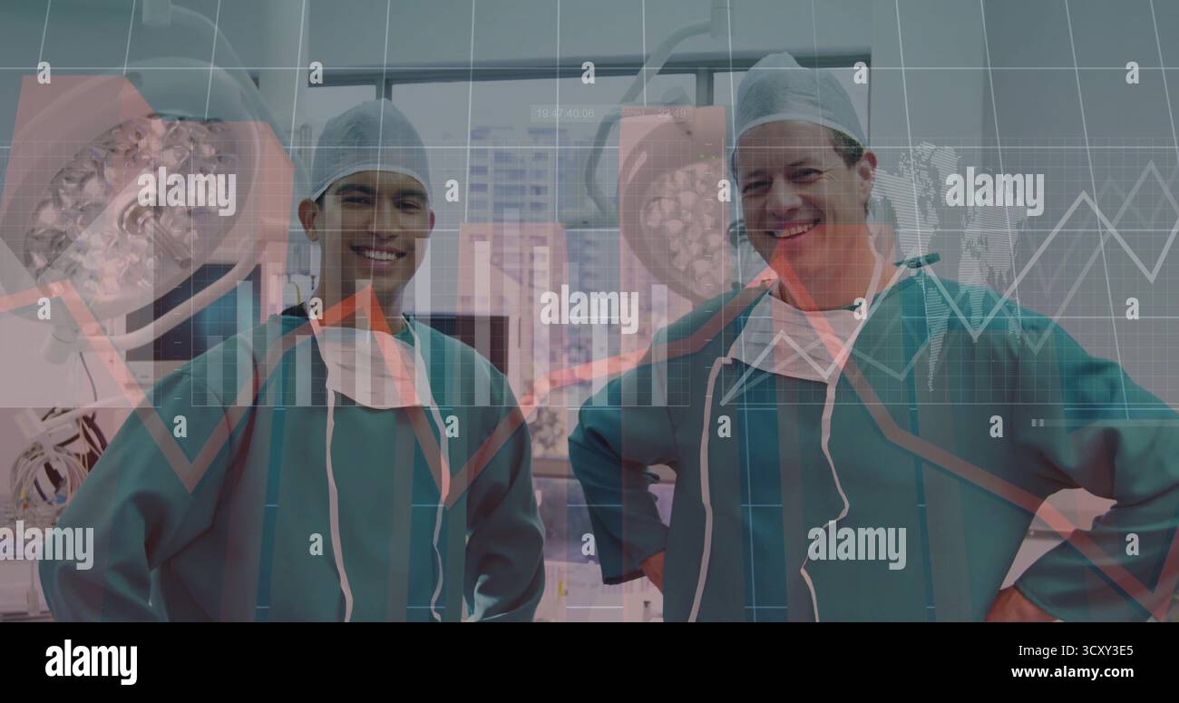 Two surgeons standing under lights hi-res stock photography and images ...