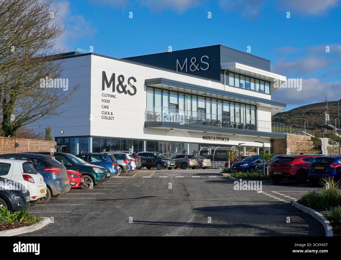 M & S store at Penhale retail park, Kingsley Village, Cornwall, South ...
