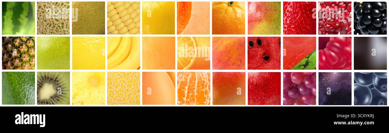 Different fruits with different textures and colors Stock Photo - Alamy