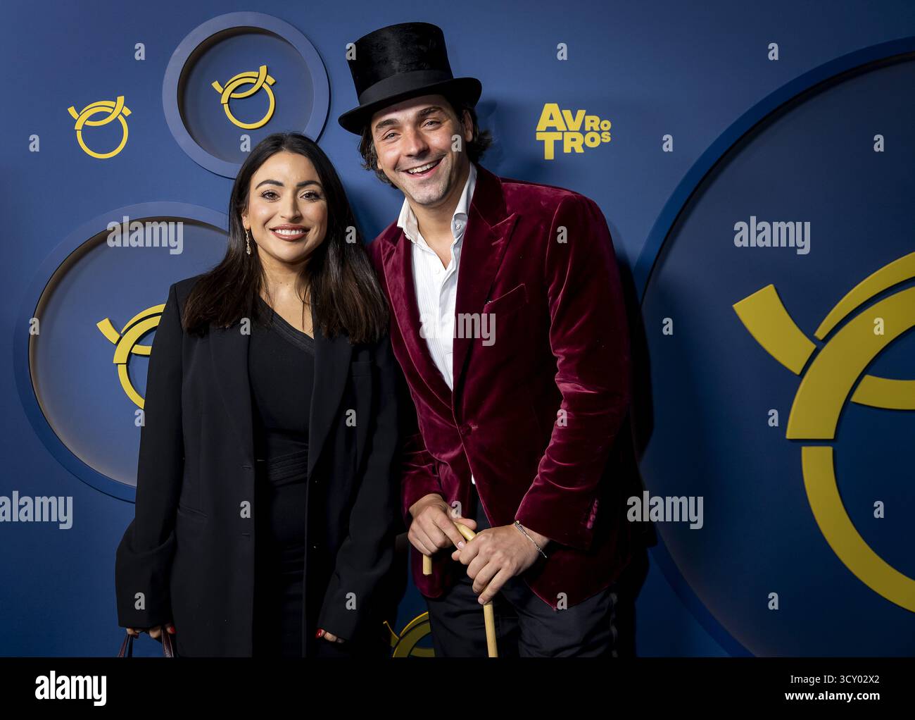 AMSTERDAM – Lale Gül and Mark Baanders on the red carpet before the ...