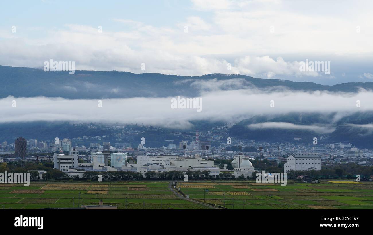 Lake Suwa – Tranquil Waters and Hot Springs in Nagano, Japan Stock ...