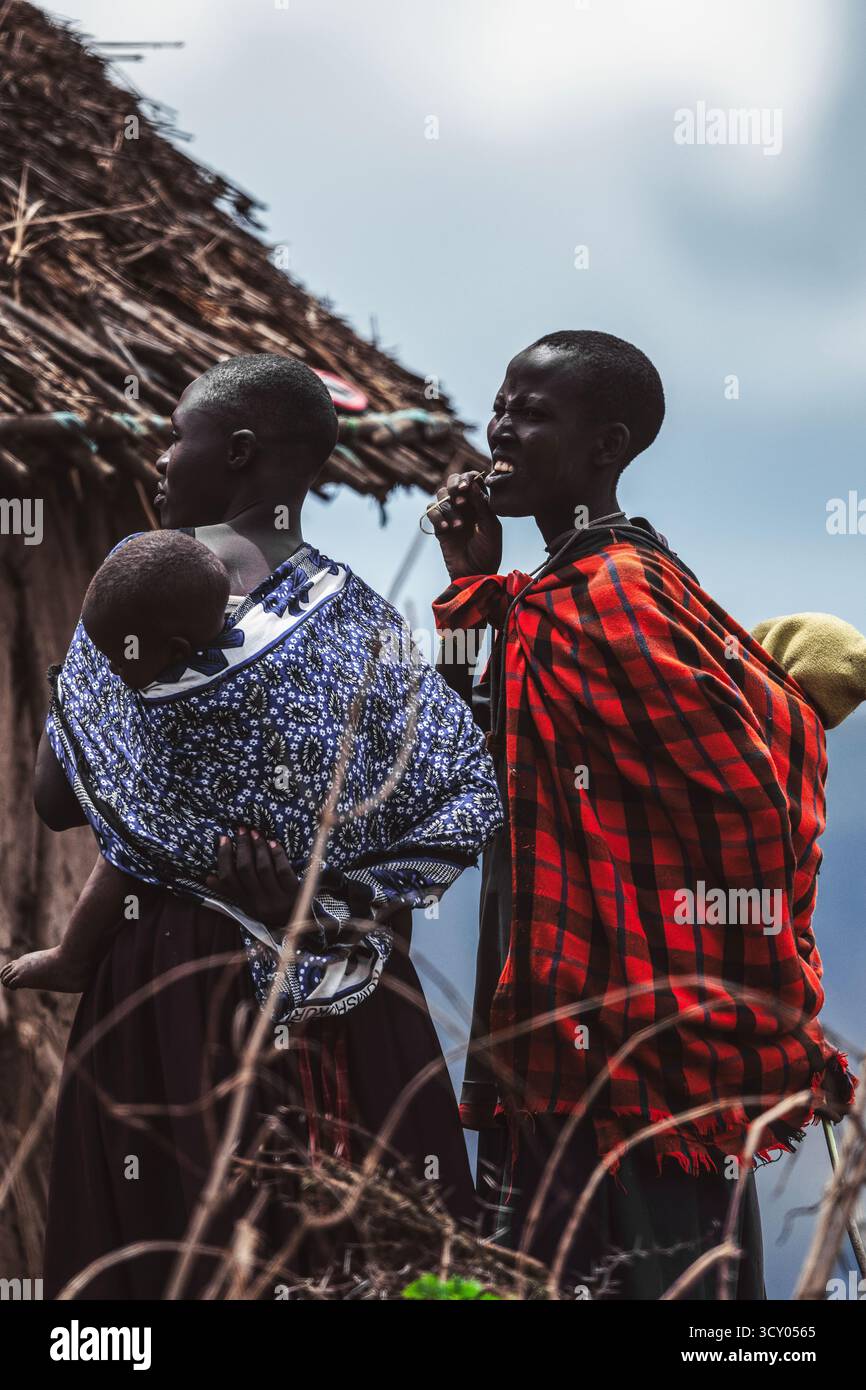 Editorial images of the Maasai people in Tanzania, showcasing daily ...