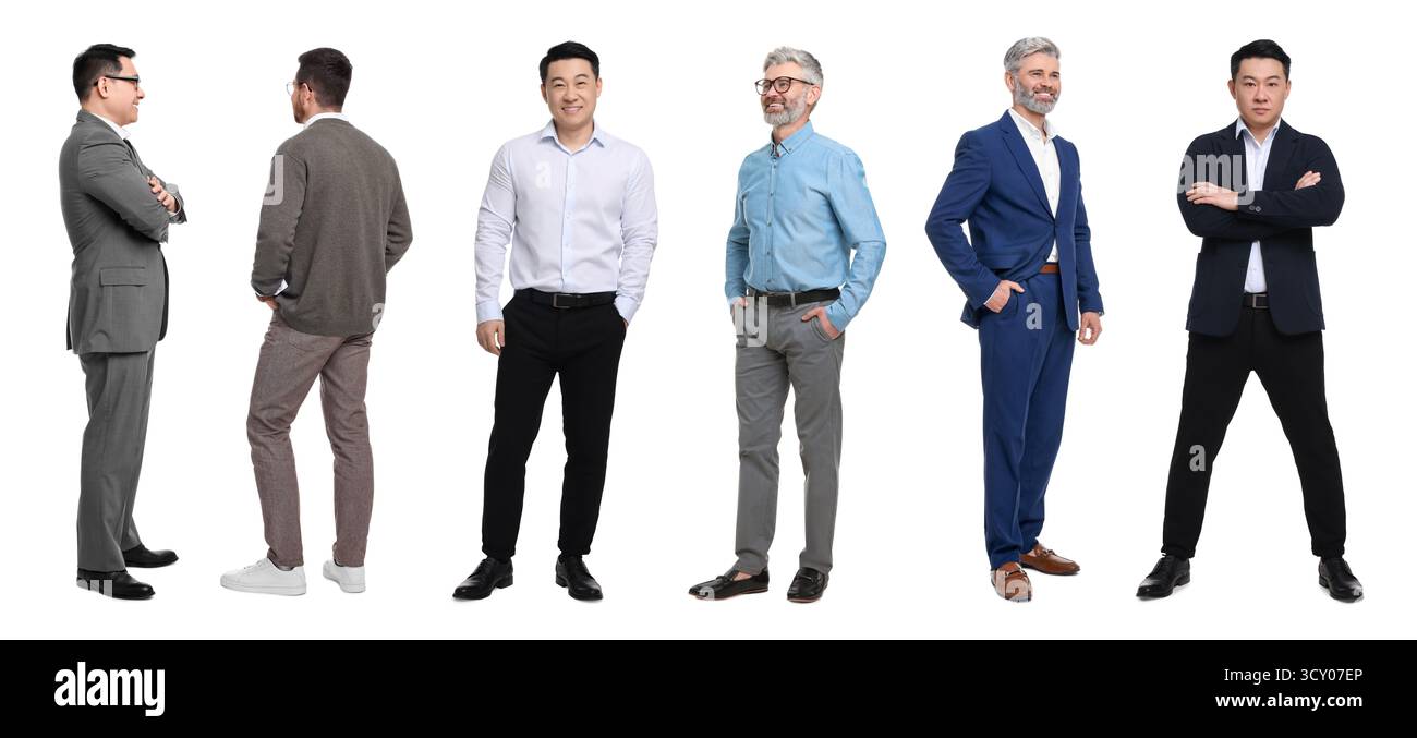 Full length man arms by side on white Cut Out Stock Images & Pictures ...