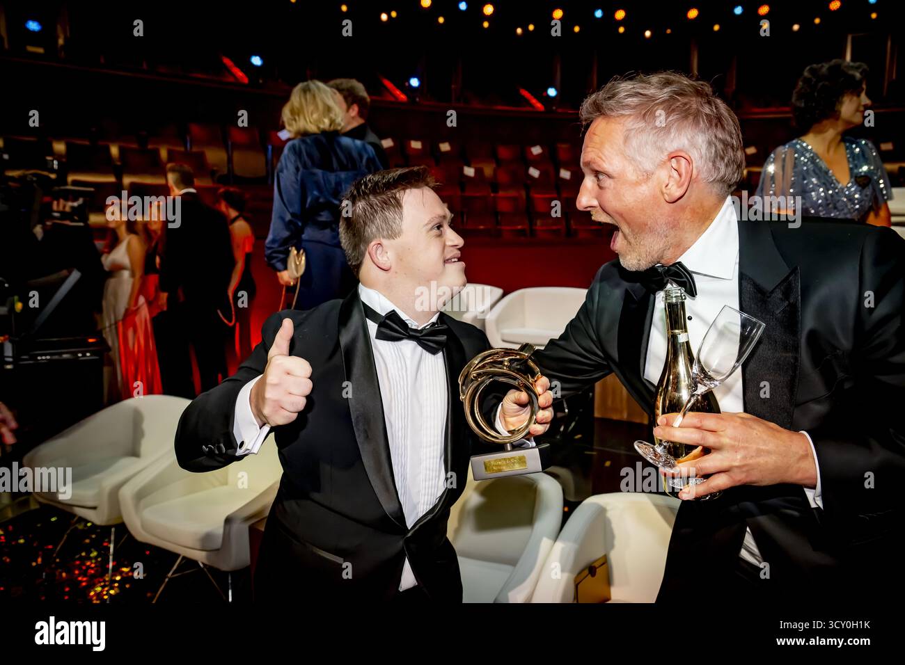 AMSTERDAM Wesley van Klink and Barry Atsma at the Golden Televizier ...