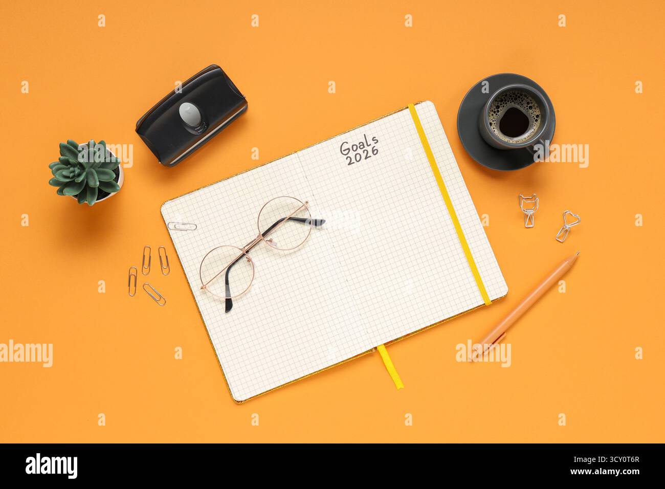 Notebook 2026 goals stationery hi-res stock photography and images - Alamy