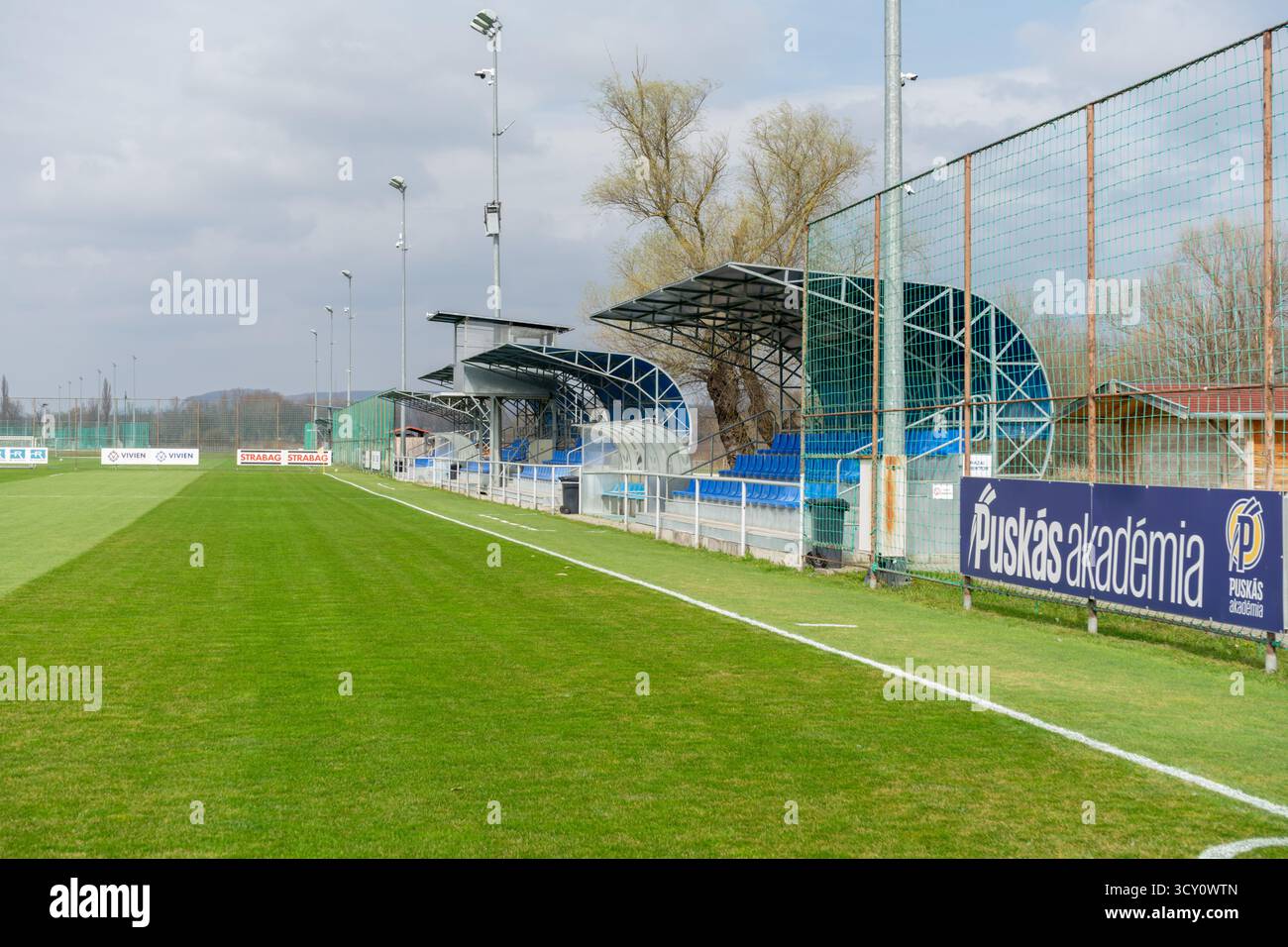 Training pitch of the Puskás Akadémia in Felcsút — a football academy ...