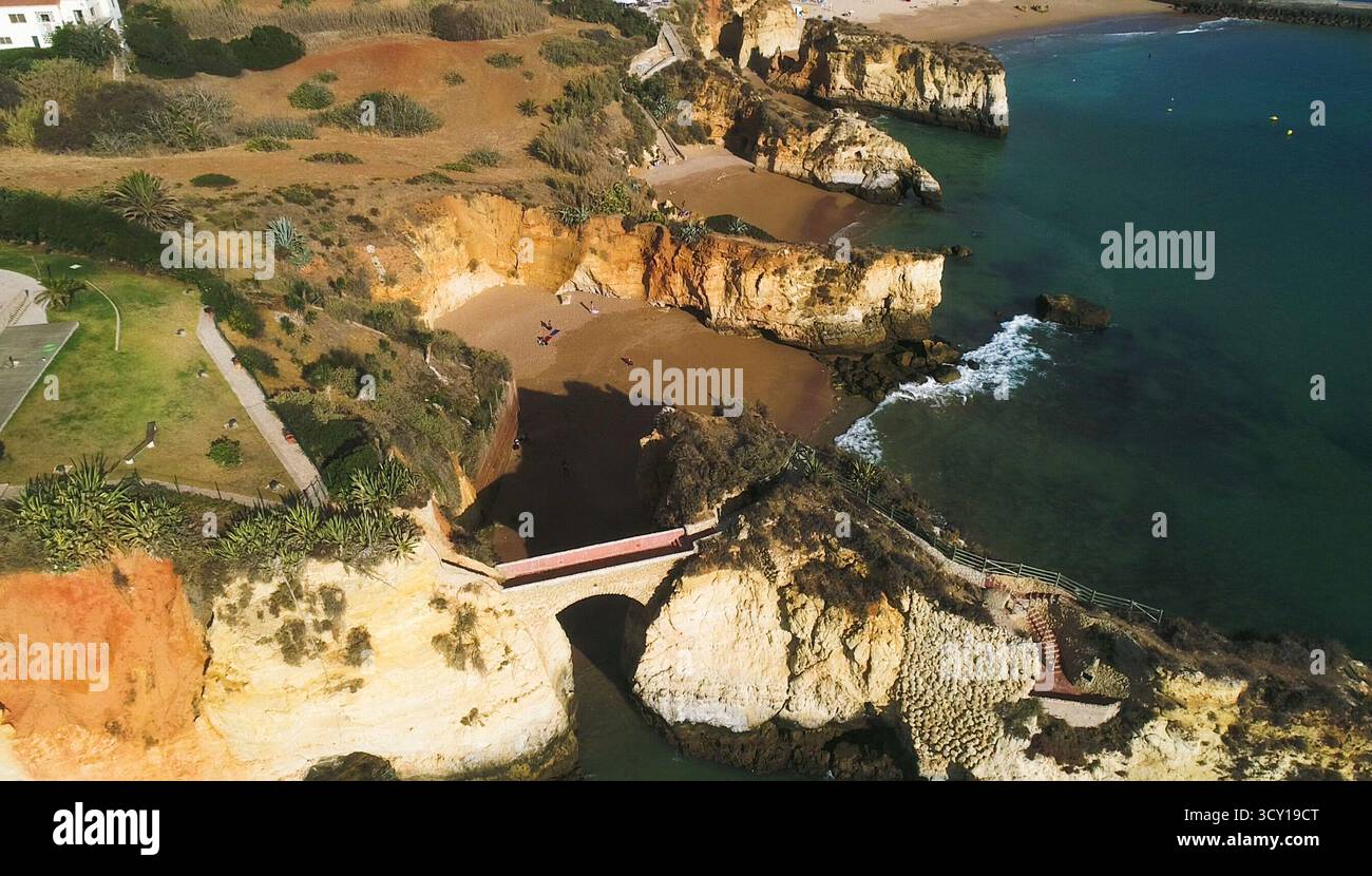 Aerial perspectives golden cliffs hi-res stock photography and images ...