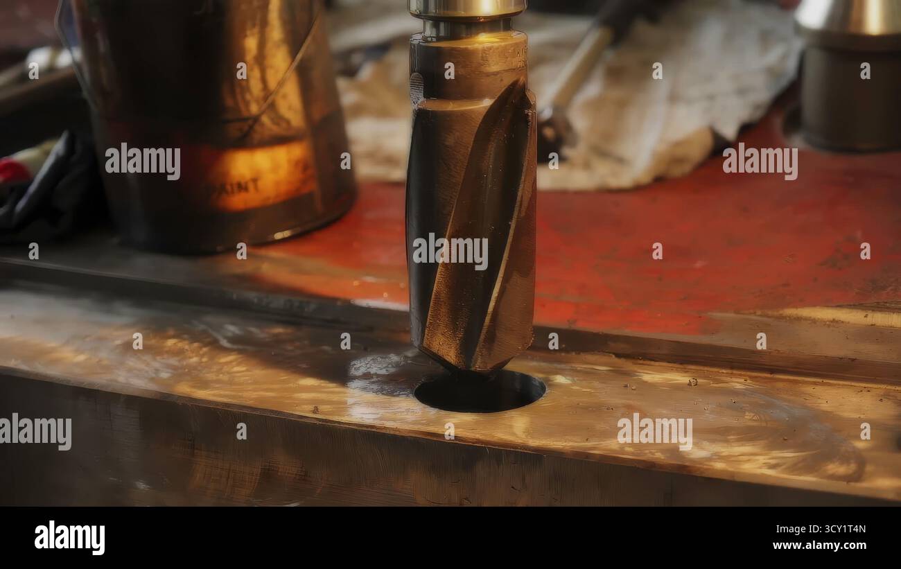 Rotating drill bit above hi-res stock photography and images - Alamy