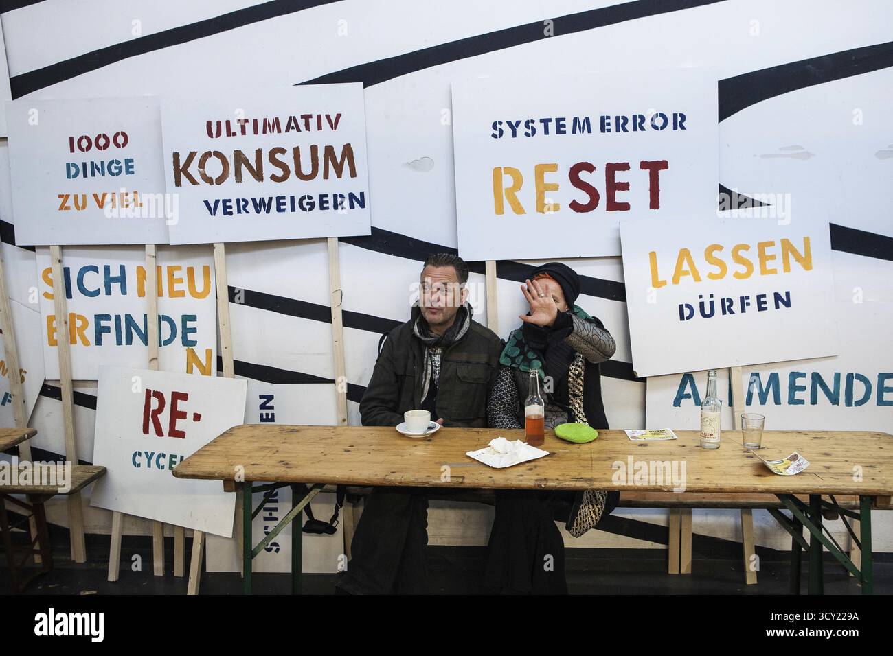 DEU Germany Germany Berlin Citizen Art Days by the artist group ...