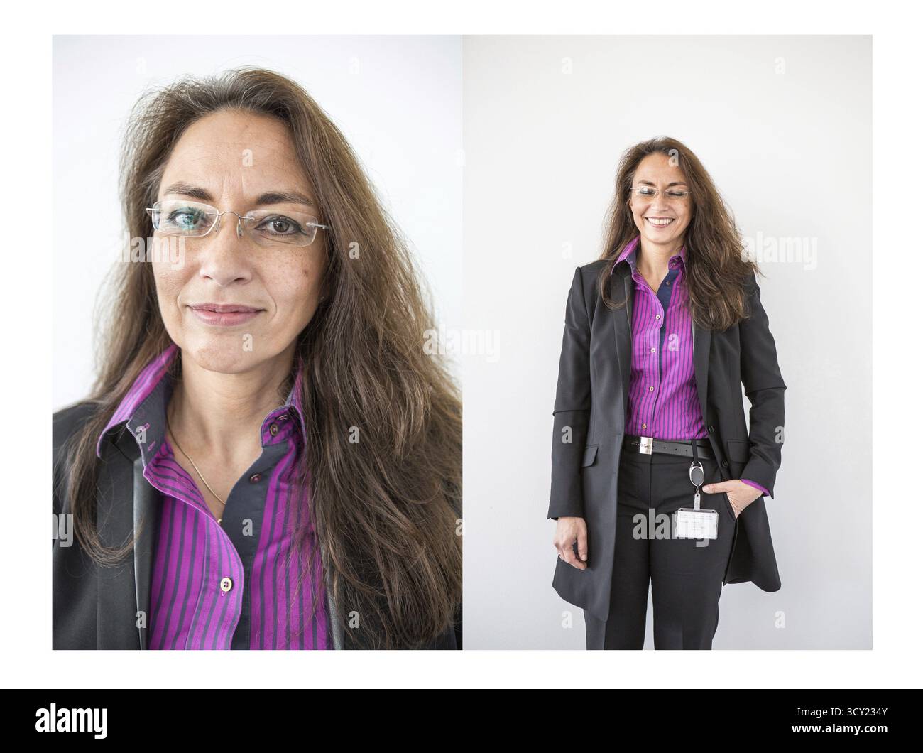 DEU Germany Germany Berlin SPD Secretary General Yasmin Fahimi in front ...