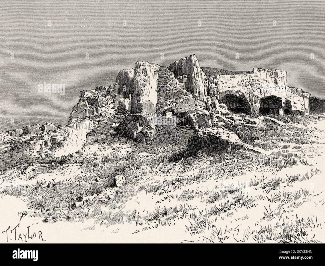 Ancient quarries of Chemtou, ancient Roman Berber city in northwestern ...