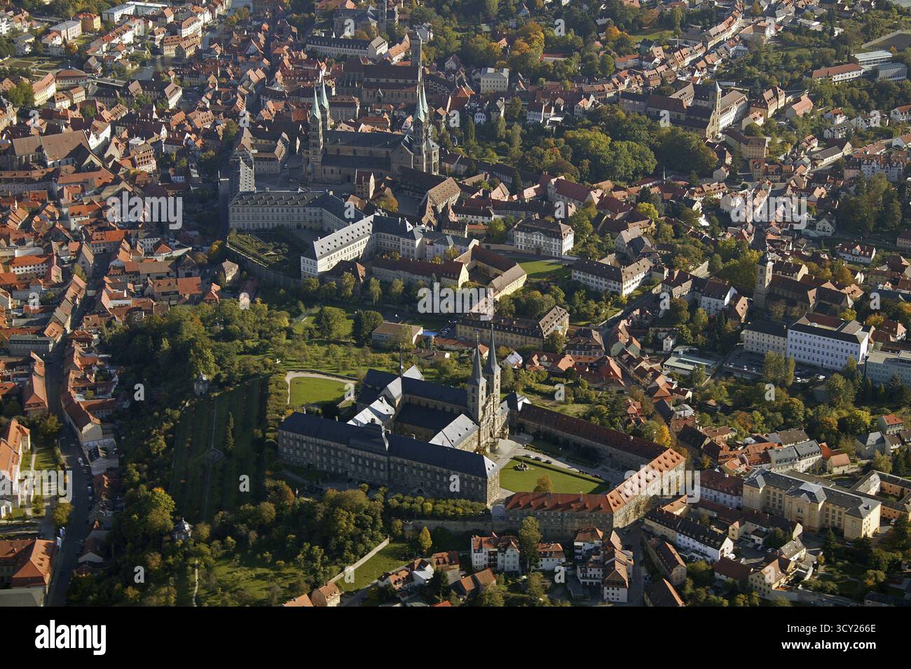 Bamberg 17.10.2005 Aerial view: Hans Blossey, Hamm, Bamberg Franken ...