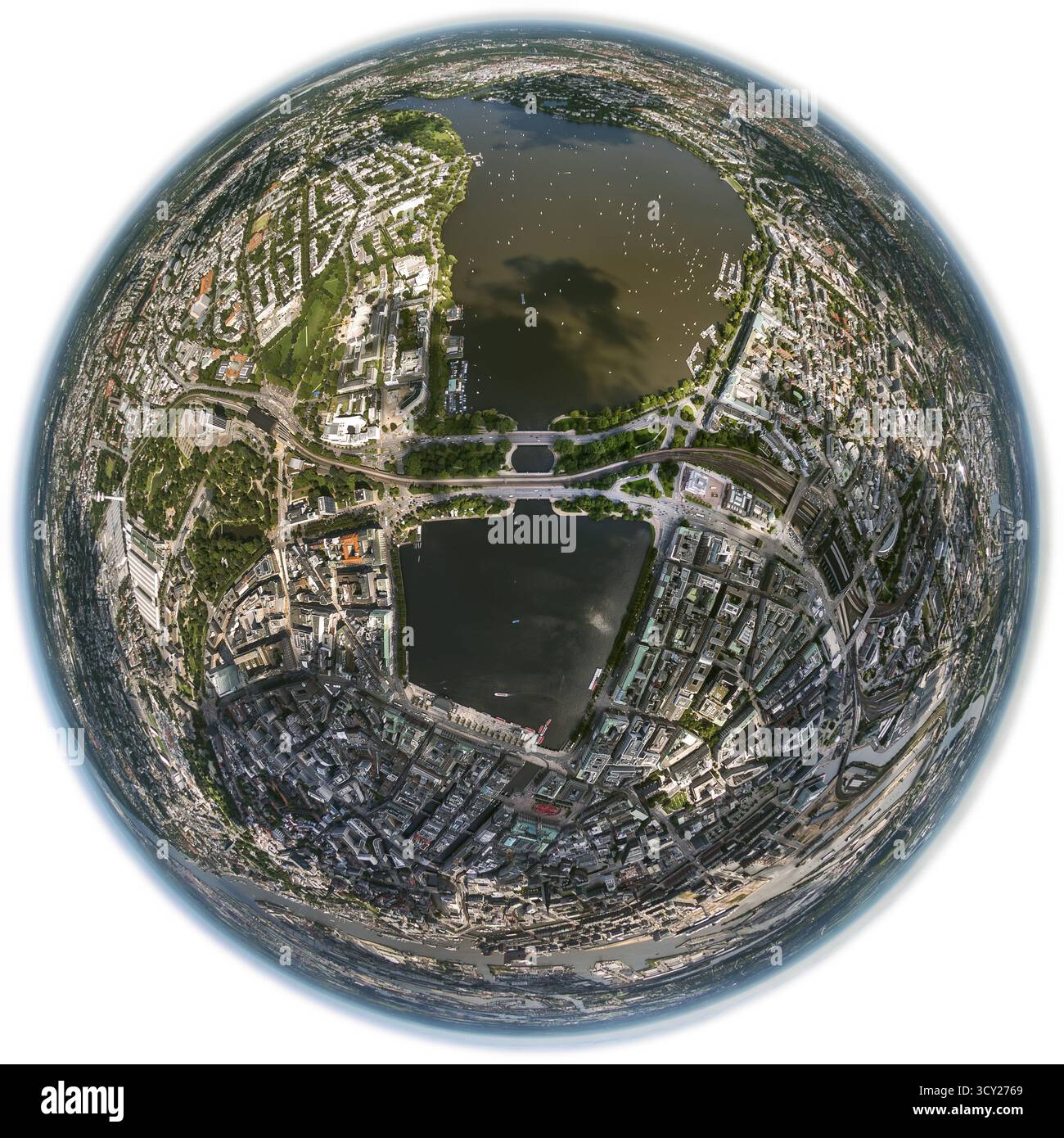 Wide view landscape lake Cut Out Stock Images & Pictures - Alamy