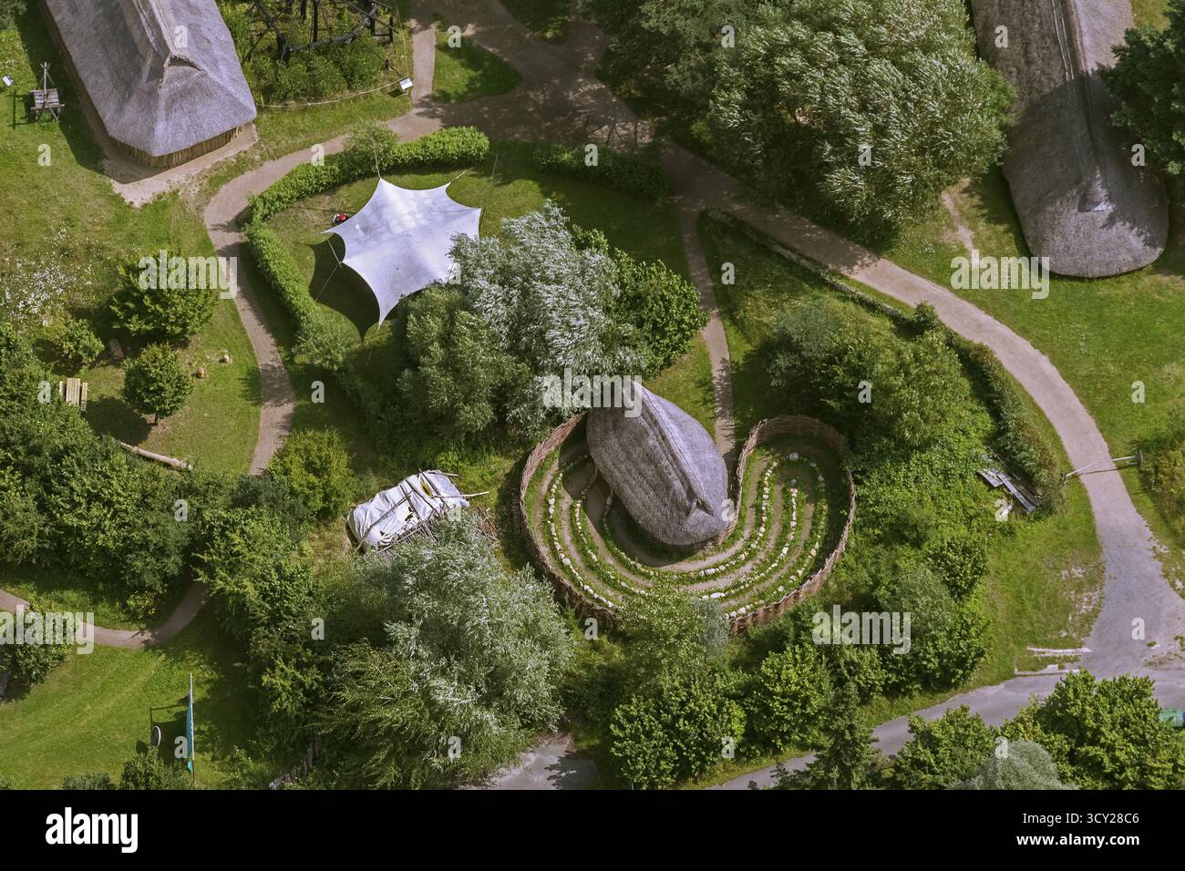 Archaeological Centre Hitzacker, residential barns, longhouses ...